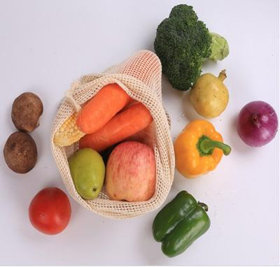 China Customized Mesh Netting Bags Food Grade Cotton Mesh Cream White Color Long Lifespan for sale