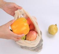 China Customized Mesh Netting Bags Food Grade Cotton Mesh Cream White Color Long Lifespan for sale