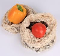 China Customized Mesh Netting Bags Food Grade Cotton Mesh Cream White Color Long Lifespan for sale