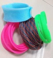 China Braided Expandable Sleeving Cable Protection , Automobile Pet Expandable Braided Sleeving Black for sale