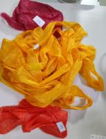 China Vegetables Protective Mesh Sleeving Color Tubular PE Plastic Nets Bags Long Lifespan for sale