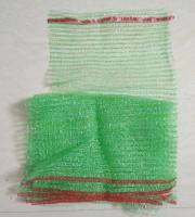 China Tubular Knitted Mesh Netting Bags , Polyester Drawstring Bag Long Lifespan for sale