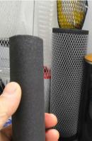 China Extruded PE Mesh Protective Netting Sleeve 5-150mm Width For Carbon Rod Filter for sale