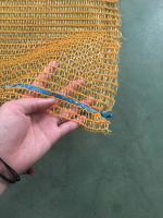 China Orange Raschel Packing Mesh Netting Bags Solid Structure Long Service Life for sale