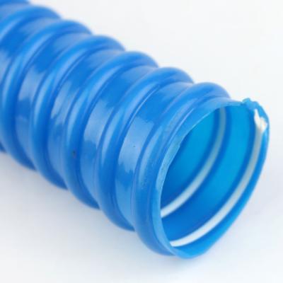 China PVC Reinforced Flexible Corrugated Electrical Conduit Pipes Spiral Tube High Strength for sale