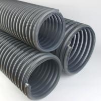 China PVC Reinforced Flexible Corrugated Electrical Conduit Pipes Spiral Tube High Strength for sale