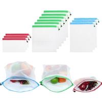 China Reusable Mesh Produce Bags Washable Bags for Grocery Shopping Storage Fruit Vegetable Sundries Organizer Storage Bags for sale