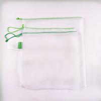 China Reusable Mesh Sleeve Plastic Polyester Mesh Kitchen Fruit / Vegetable Storage Bags for sale
