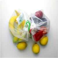 China Reusable Mesh Sleeve Plastic Polyester Mesh Kitchen Fruit / Vegetable Storage Bags for sale
