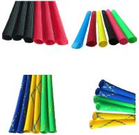 China Flame Resistance PET Expandable Braided Sleeving Management Flexible Electric Cable Sleeve for sale