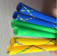 China Flame Resistance PET Expandable Braided Sleeving Management Flexible Electric Cable Sleeve for sale