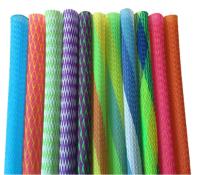 China Flame Resistance PET Expandable Braided Sleeving Management Flexible Electric Cable Sleeve for sale