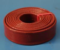 China Alkali Free Silicone Rubber Fiberglass Sleeving Flame Retardant Noise Reduction for sale