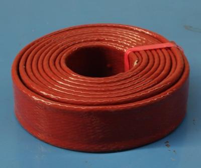 China Alkali Free Silicone Rubber Fiberglass Sleeving Flame Retardant Noise Reduction for sale
