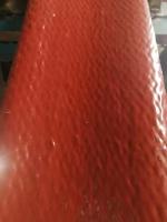 China Fire Proof Silicone Rubber Fiberglass Sleeving High Tenperature With Silicone Coated for sale