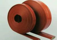 China Fire Proof Silicone Rubber Fiberglass Sleeving High Tenperature With Silicone Coated for sale