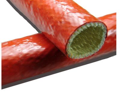 China Flame Heat Shield Fire Proof Fiberglass Sleeving For Hydraulic Pipe Protection for sale