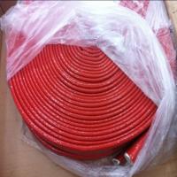 China Flame Heat Shield Fire Proof Fiberglass Sleeving For Hydraulic Pipe Protection for sale