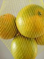 China LDPE Yellow Woven Plastic Mesh Sleeving Bags Packaging for sale