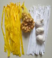 China Net Length 35m 80mesh plastic mesh bags For Ginger Garlic for sale