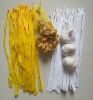 China PE Packing Turmeric Mesh Netting Bags For Fresh Ginger for sale