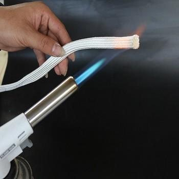 China Fire Protection High Silica SO2 120mm Fiber Sleeving for sale