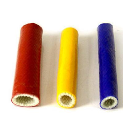 China E Glass UL Fireproof Silicone Rubber Fiberglass Sleeving for sale