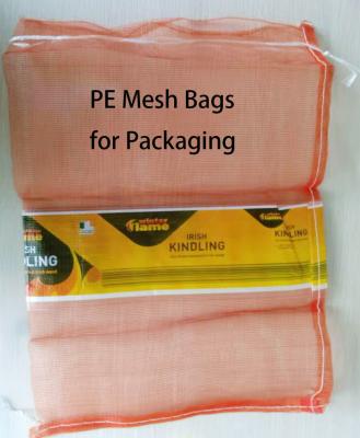 China Pe Woven Vegetable Mesh Bags For Onion Packaging 35x50cm for sale