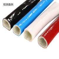 China Soft Elastic Fiberglass Insulation Sleeving High Temperature Silicone Wire Sleeve for sale