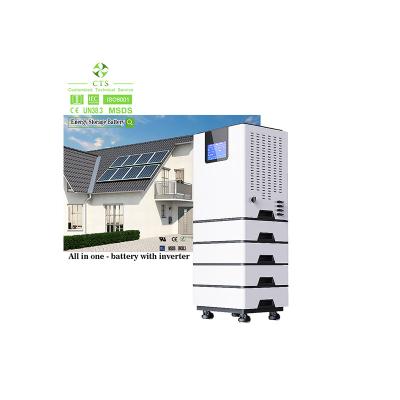 China CTS Solar Battery Storage System 20kwh 30kwh 48v With 5kw Hybrid Inverter for sale