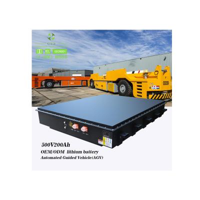 China CTS High Voltage AGV 500V 200Ah 100kWh Lithium Ion EV Battery Pack for Construction Machinery Vehicles for sale