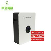 China 5kWh Wall-Mounted Energy Storage System 51.2V 100Ah LiFePO4 Battery For Home Farm for sale