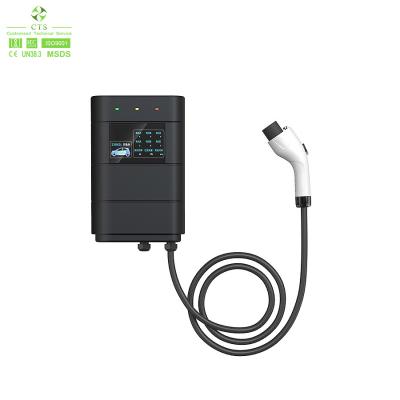 China Ground Fault Protection 22KW EV Charger Type 2 Wallbox and Portable 16A 32A Output Power for sale