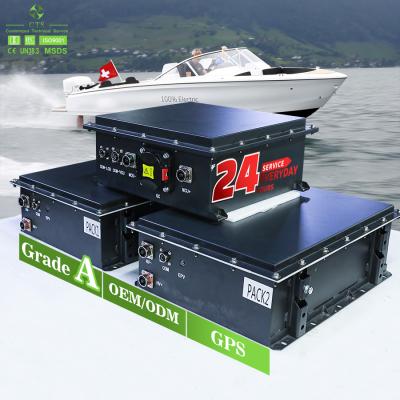 China CTS 307V 50Ah 15kWh LiFePO4 Marine Battery Pack Deep Cycle Electric Boat Battery for Catamaran Yacht for sale