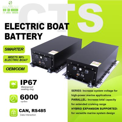 China CTS Smart BMS 409V 314Ah Lithium Ion Boat Battery for Heavy Duty Marine Use for sale