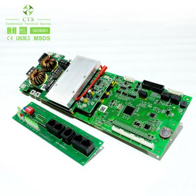 China CTS 12V 24V 48V 50A-200A Smart BMS for LiFePO4/NCM Battery Pack with CAN RS485 Communication Support 16S Parallel for sale