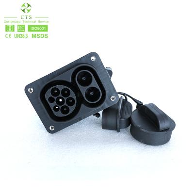 China CTS CCS1 CCS2 EV Charging Socket 125A 200A 300A 400A DC Fast Charging  Electric Vehicle Charging Connector for sale