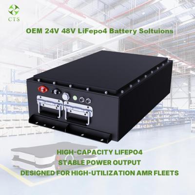 China CTS OEM ODM 24V 48V 280Ah LiFePO4 Battery for AGV Logistics Robot for sale