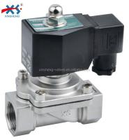 China Customizable Voltage PU Stainless Steel 2 Way Hot Water Solenoid Valve Normally Closed for sale