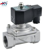China Customizable Voltage PU Stainless Steel 2 Way Hot Water Solenoid Valve Normally Closed for sale