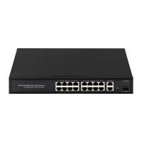 China 16 Port PoE Switch 10/100Mbps 2 Uplink 1 SFP 30W per Port 250m Transmission for sale