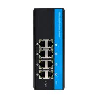 China ROHS IP40 8 Port Managed Industrial PoE Switch 12V 24V DC 10 100 1000Mbps for sale