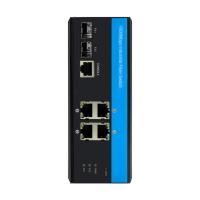 China Managed Industrial Ethernet Switch 4 RJ45 2 SFP MSTP IP44 Din Rail -40 to 85C for sale