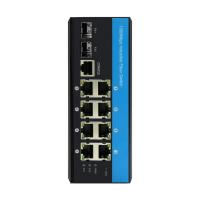 China Ruggdized Managed Gigabit Switch External PoE Switch 8RJ45 2SFP din-rail for sale