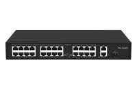 China 27 Port Gigabit Uplink PoE Switch 24x10/100M PoE 2x Gigabit SFP 280W for sale