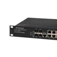 China Custom Gigabit Managed PoE Switch 24 Port 100Mbps 24 RJ45 Industrial Ethernet Switch for sale