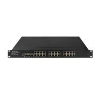 China Custom Gigabit Managed PoE Switch 24 Port 100Mbps 24 RJ45 Industrial Ethernet Switch for sale