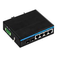 China Industrial Managed Switch 2 SFP 4 RJ45 10 100 1000Mbps 9 52V DC IP40 DIN Rail for sale