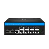 China Auto Sensing RJ45 Industrial Managed Switch 6RJ45 2SFP customized for CCTV for sale