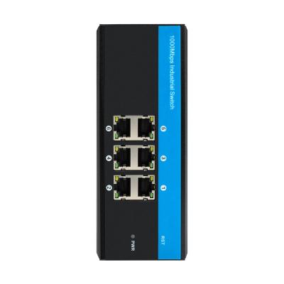 China Ruggedized Poe Industrial Gigabit Switch 6port Full Duplex 12V 24V for sale